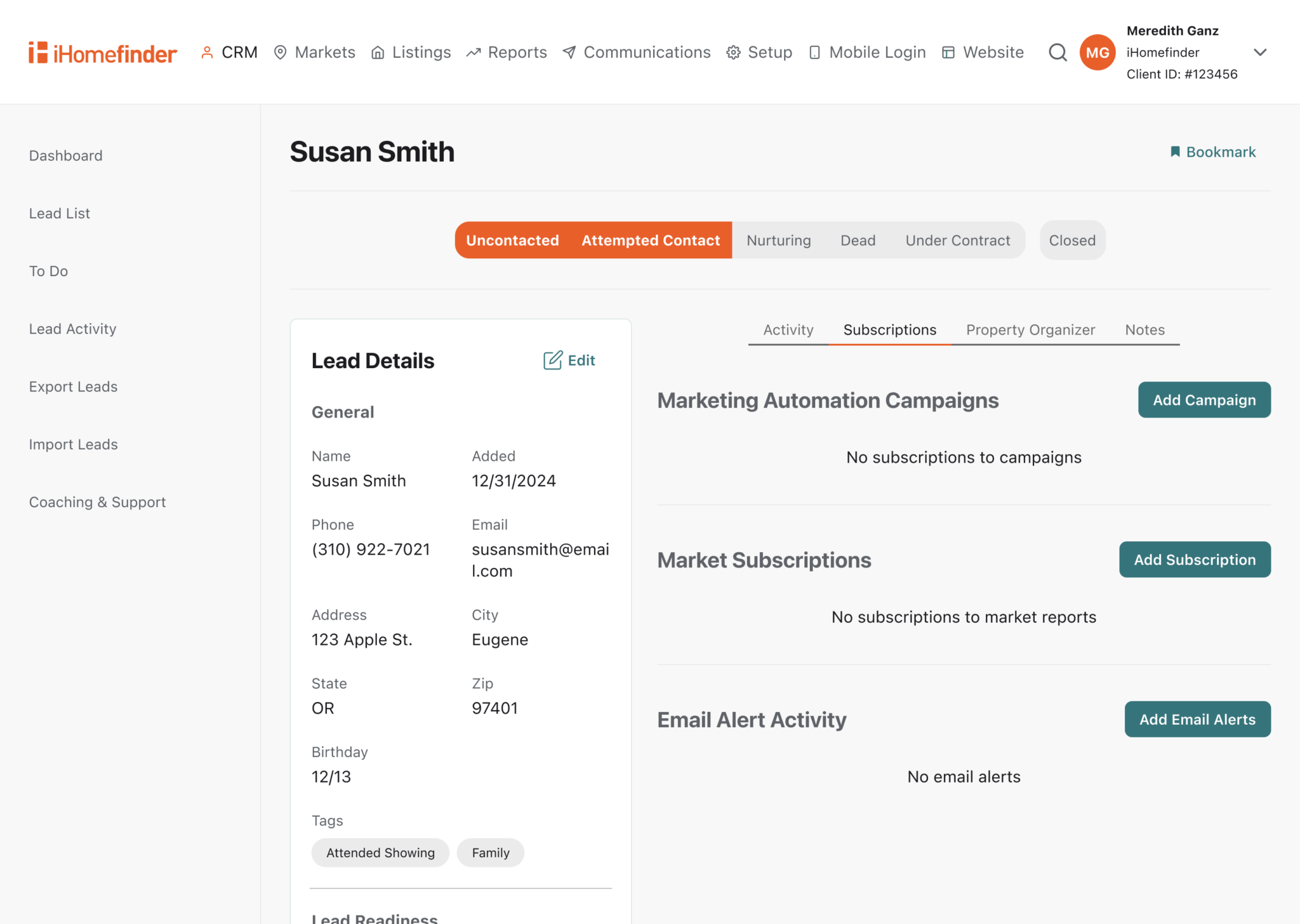 Real Estate CRM, IDX, & Lead Generation Platform | iHomefinder